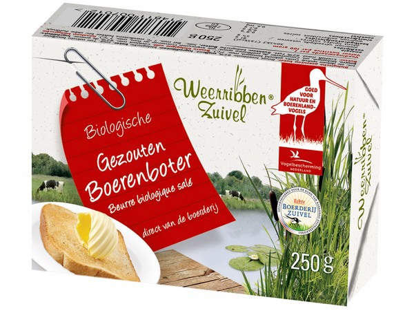 Nieuw: biologische gezouten boerenboter