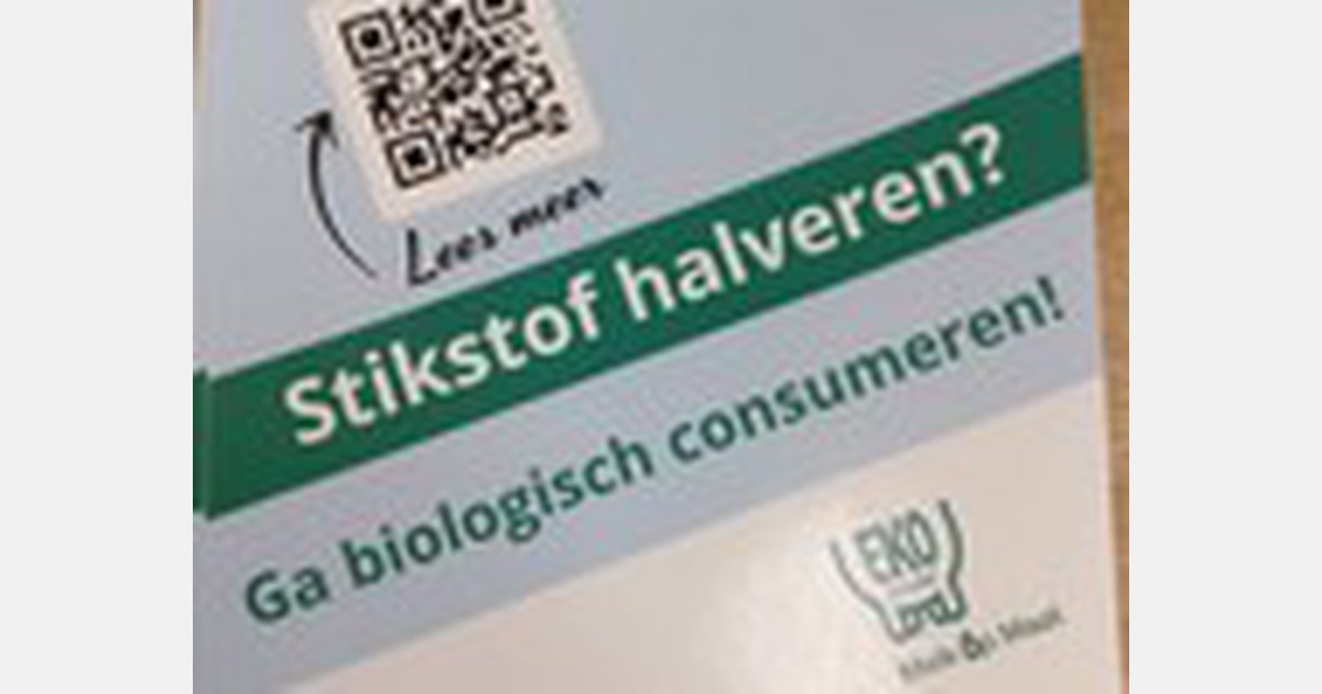 'Stikstof halveren? Ga biologisch consumeren!'
